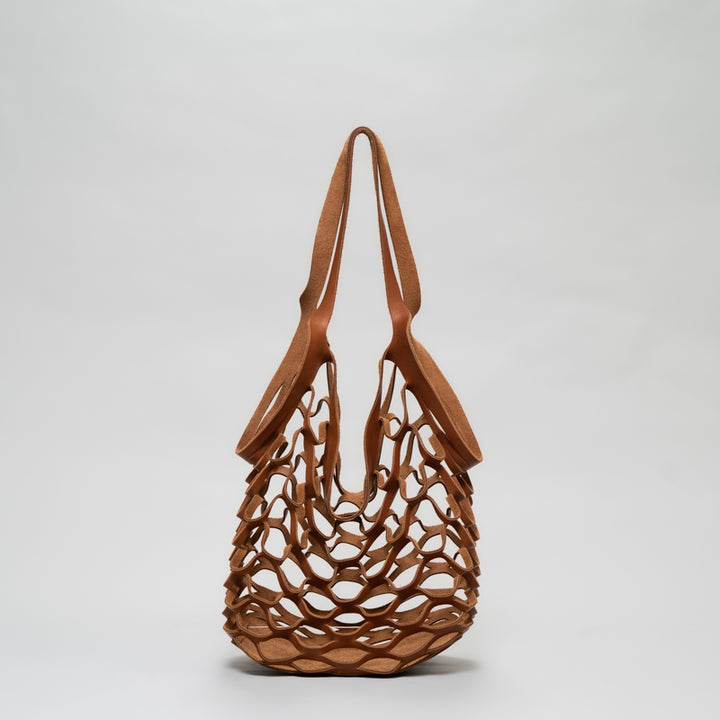 Provincial Leather Mesh Tote – ATKM